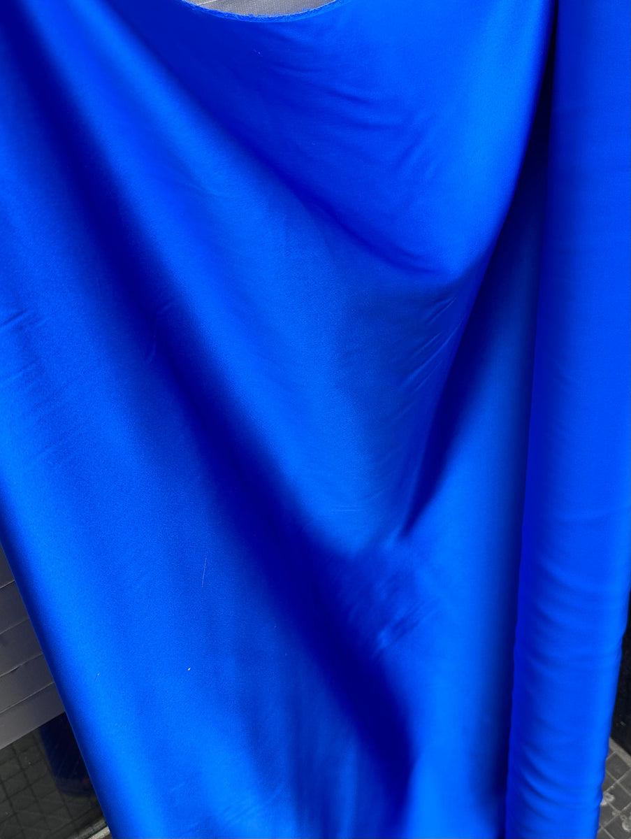 Silk Charmeuse Royal Blue - 1/2 meter – Atex Designer Fabrics