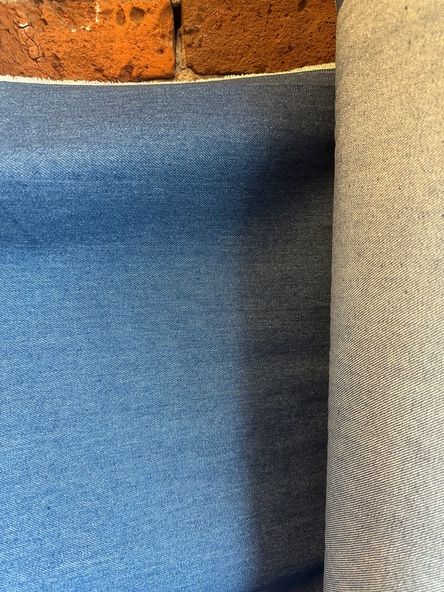 100% Cotton Denim 12 oz medium blue - 1/2 metre – Atex Designer Fabrics