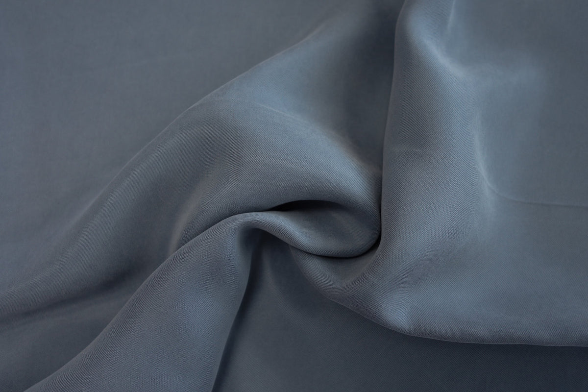 Cupro and Viscose Sandwashed - smoke - 1/2 meter – Atex Designer Fabrics