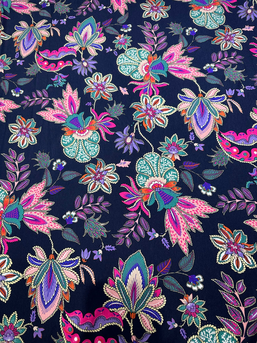 Printed Knit - floral - 1/2 metre – Atex Designer Fabrics