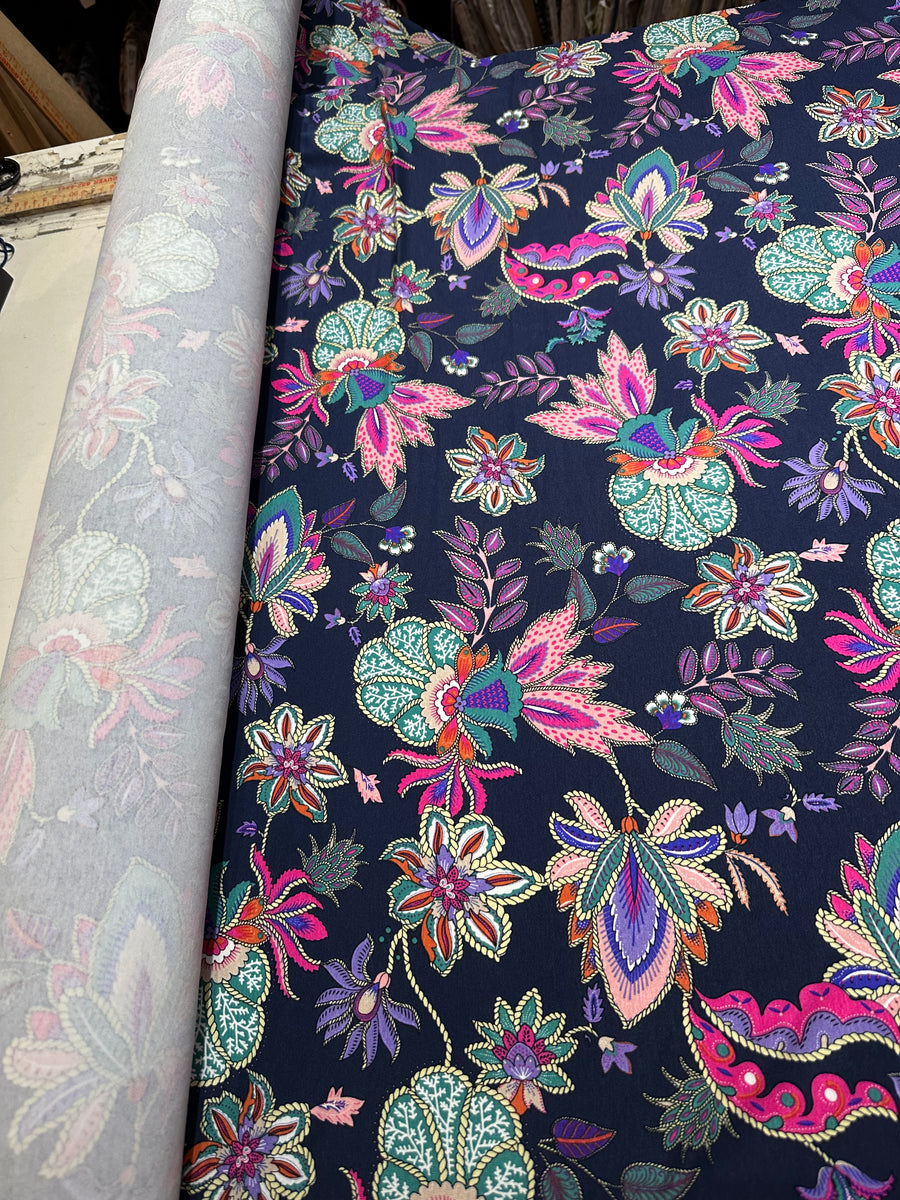 Printed Knit - floral - 1/2 metre – Atex Designer Fabrics